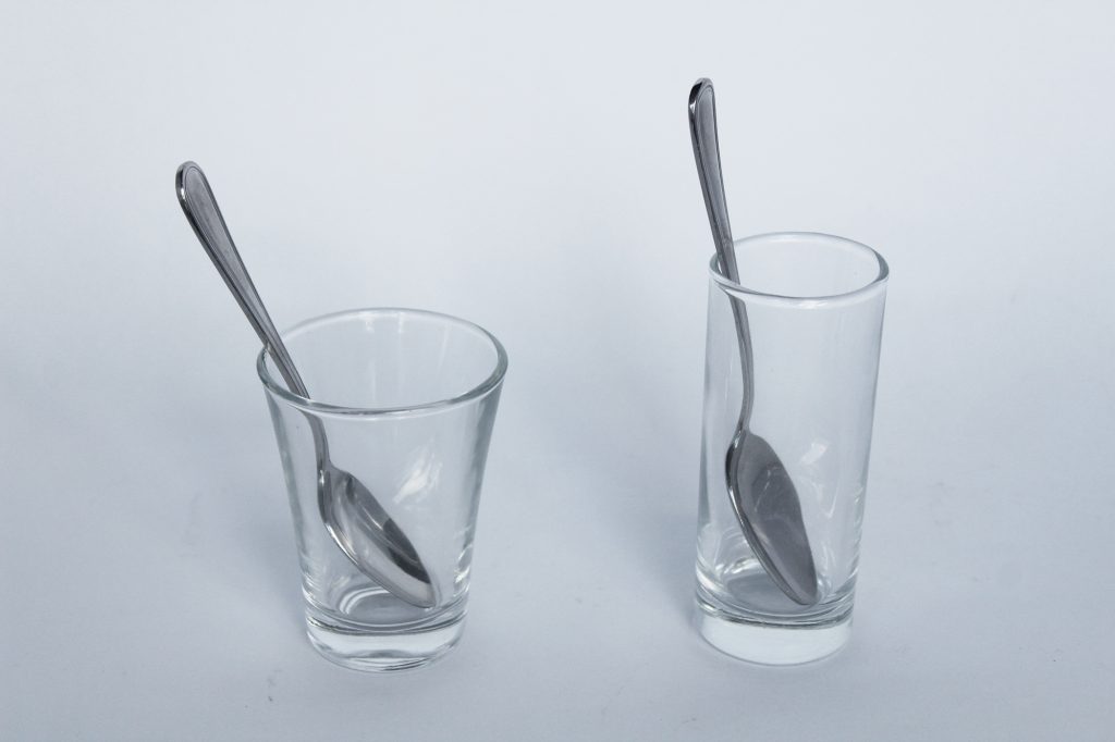 Copa aguardiente (shot): En V, Doble caña - Mozzarella Business Center